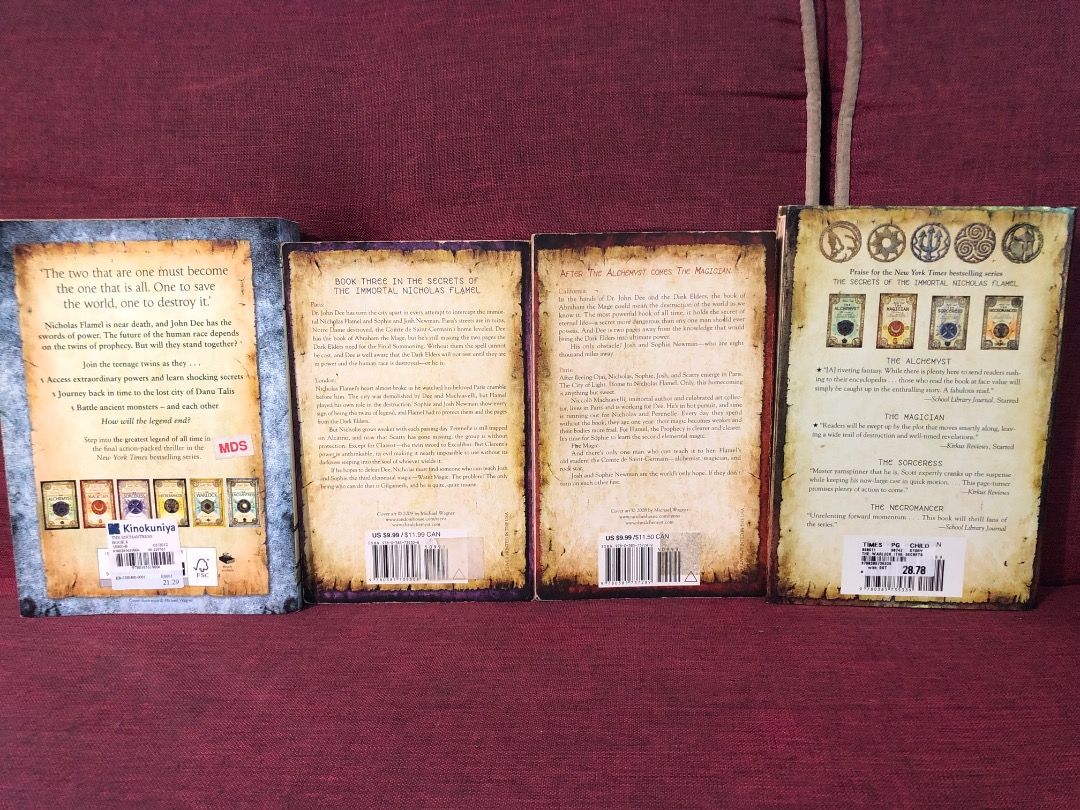 Michael Scott Book Set - The Secrets of the Immortal Nicholas Flamel on ...