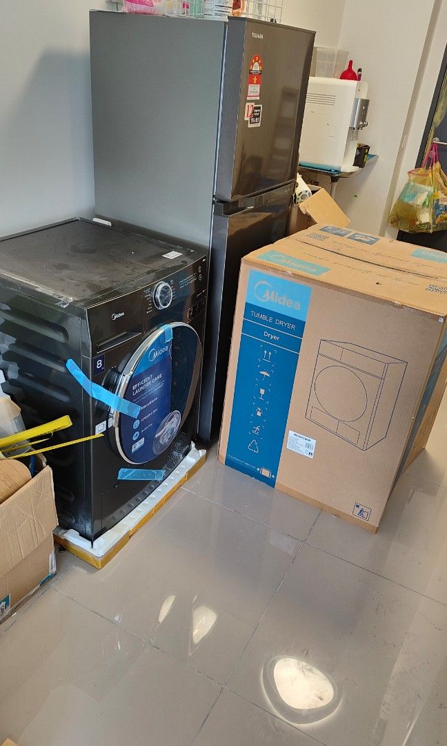 Midea 8kg Front Load Condenser Dryer MD200C80W, TV & Home Appliances ...