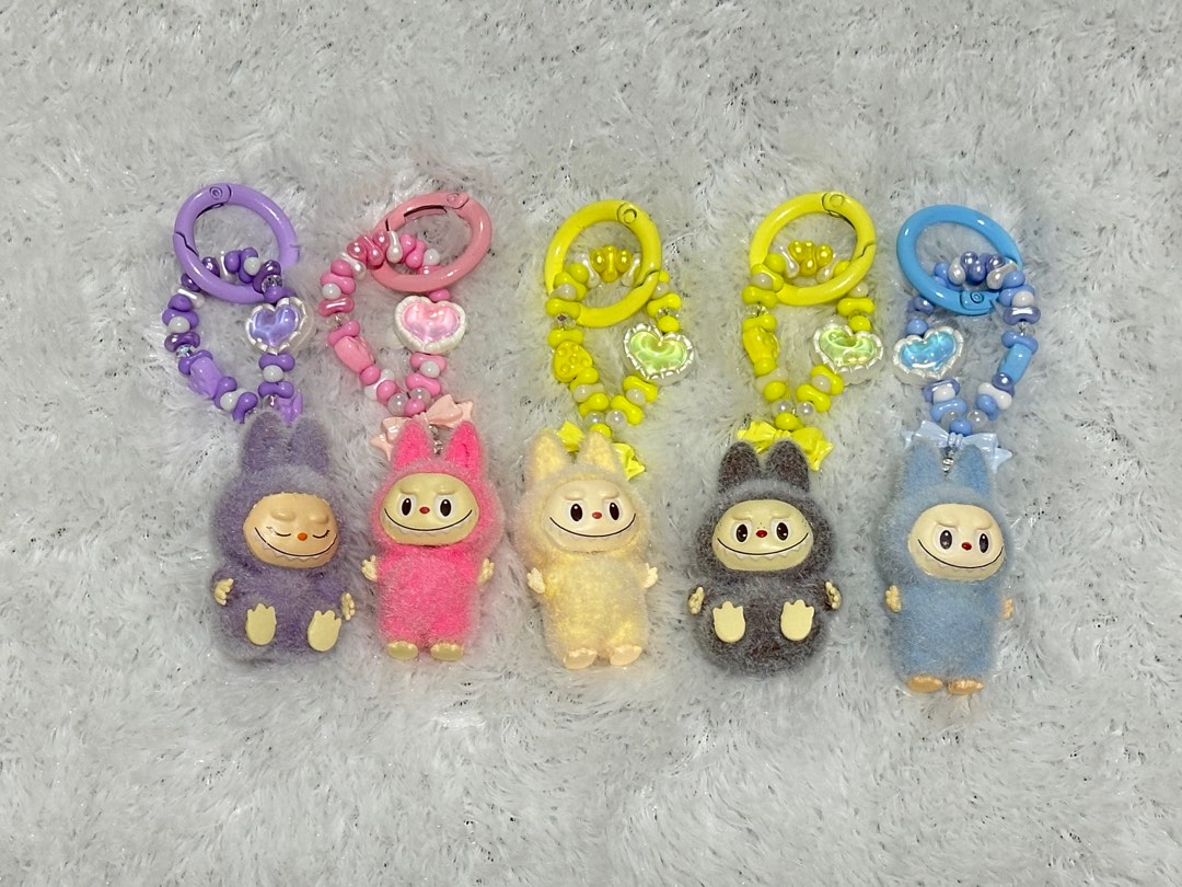 Mini Labubu Keychains, Hobbies & Toys, Toys & Games on Carousell