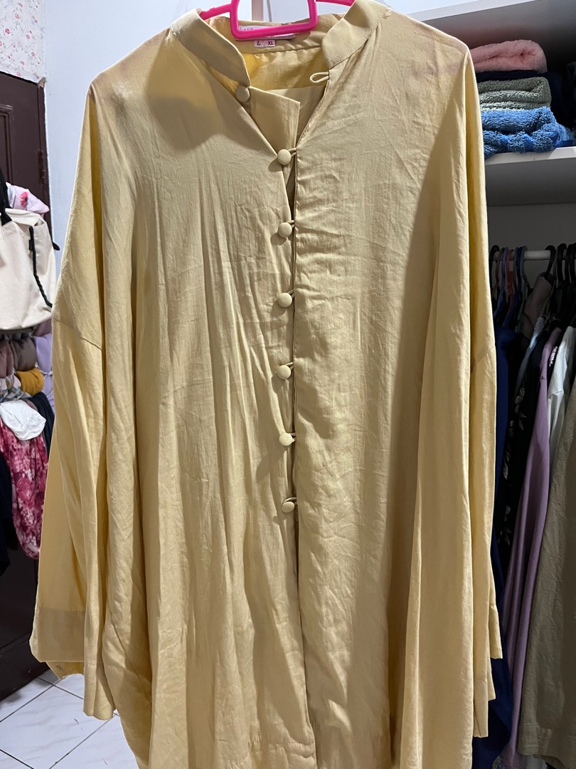 Misslilyshop Baju Kurung Batwing & Pareo Skirt, Women's Fashion ...
