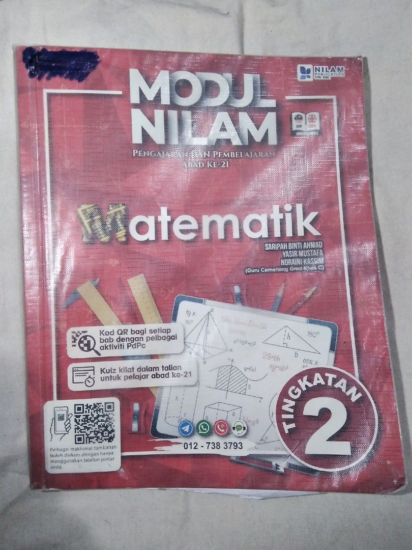 MODUL NILAM MATEMATIK TINGKATAN 2, Hobbies & Toys, Books & Magazines, Textbooks on Carousell