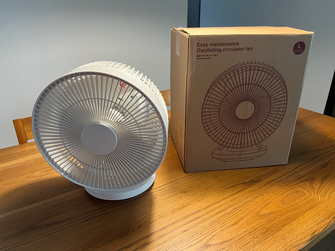 MUJI Oscillating Circular Fan, Furniture & Home Living, Lighting & Fans ...