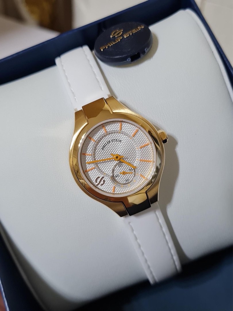 ON HAND! Philip Stein Classic Round Mini Yellow Gold Watch, Women's ...