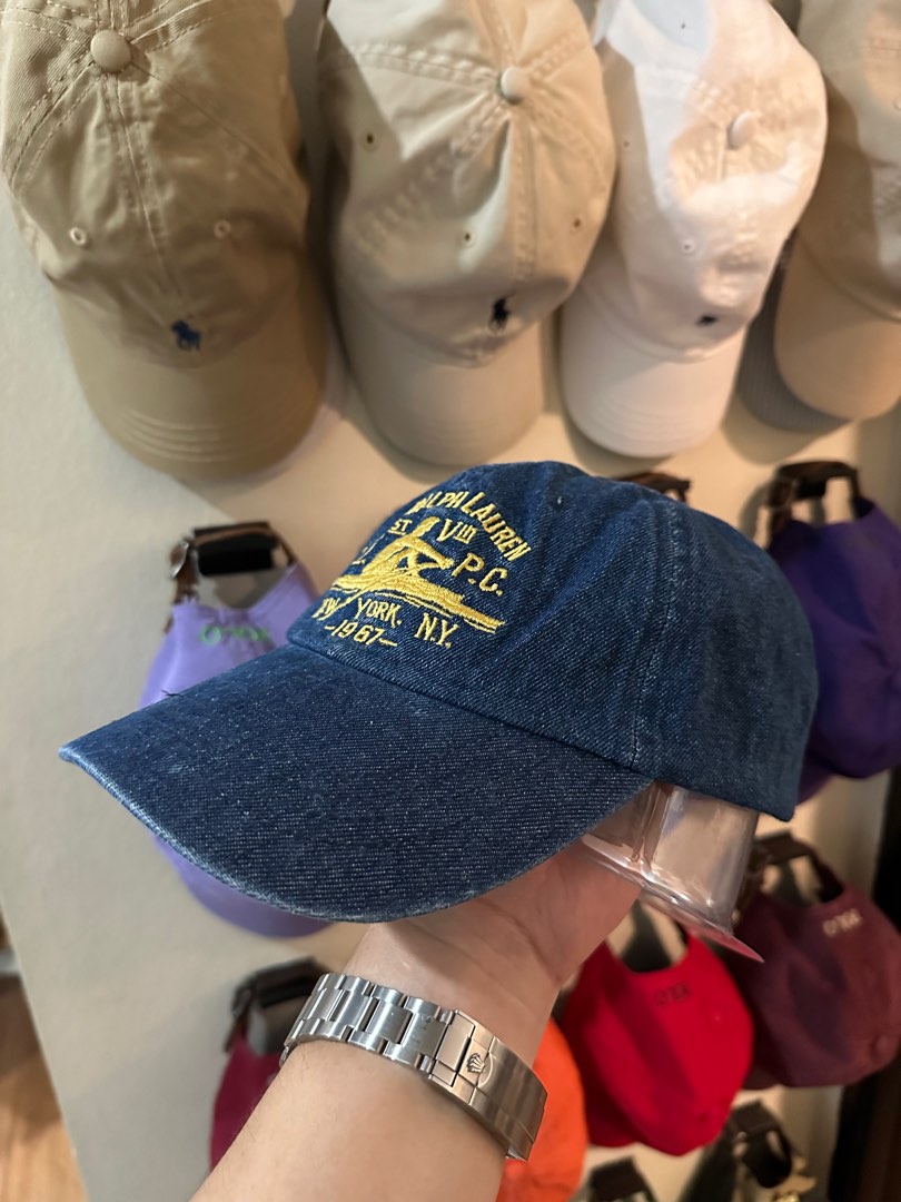 Polo Ralph Lauren ball cap Denim blue dadhat, Men's Fashion, Watches ...