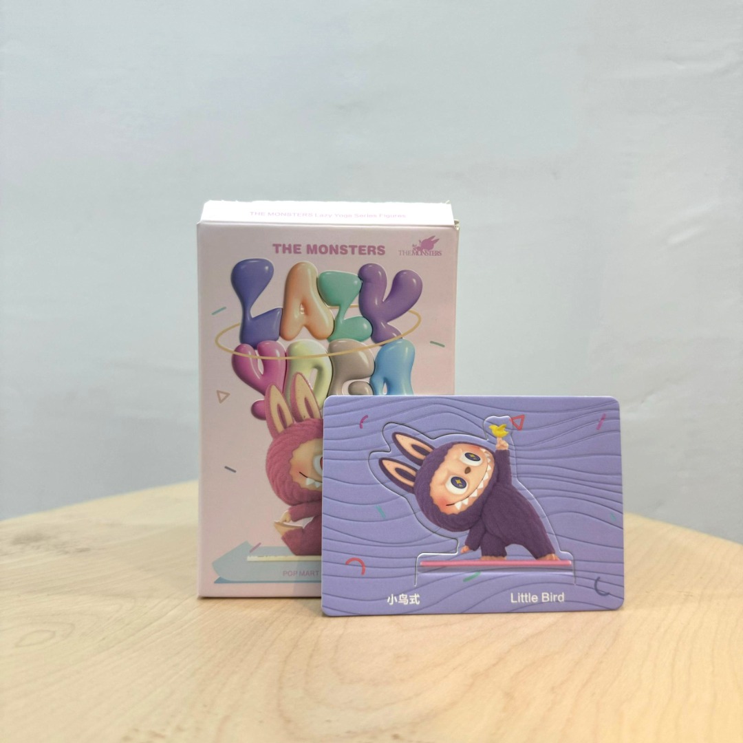 Pop Mart THE MONSTERS LABUBU Lazy Yoga Series Figures (Little Bird ...