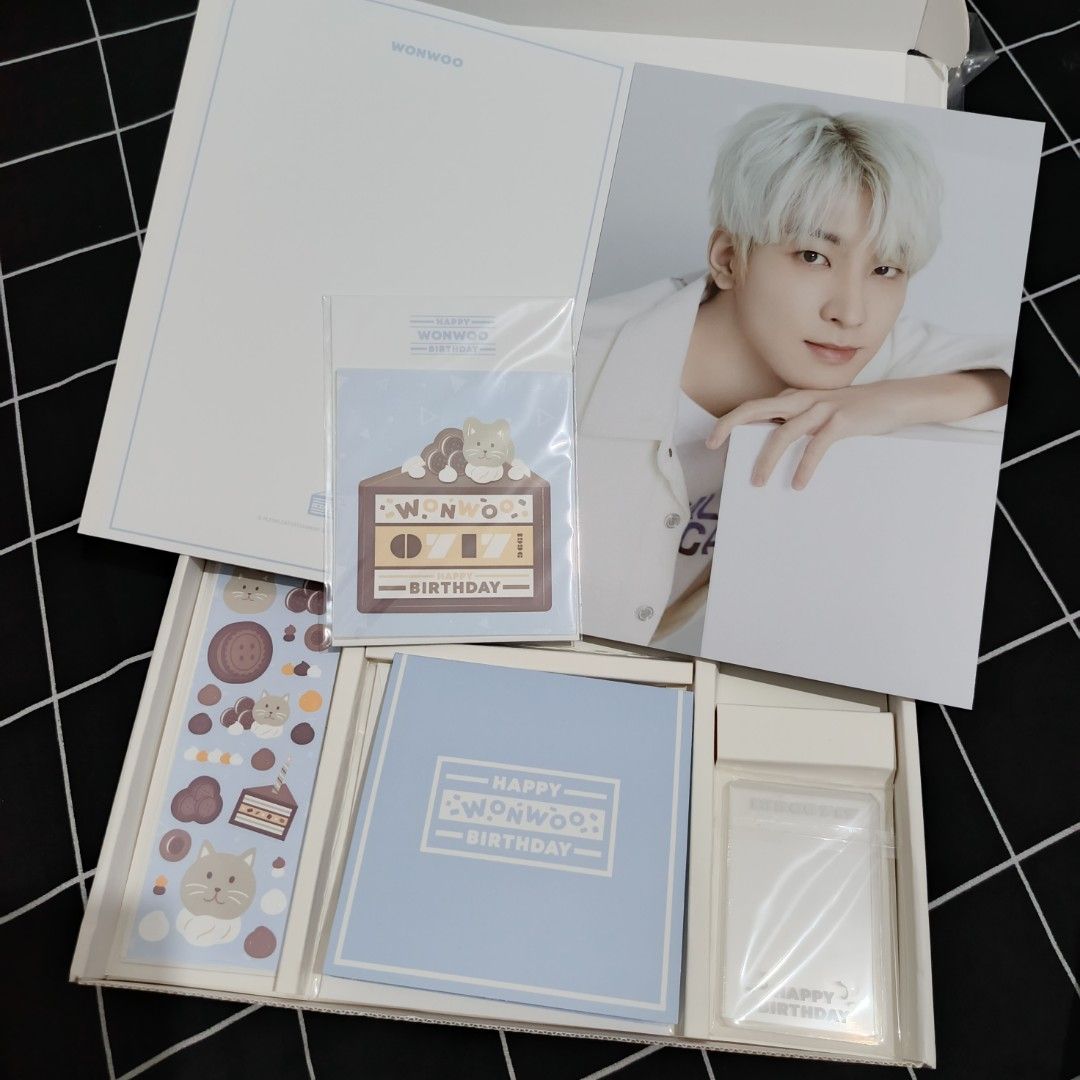 SEVENTEEN SVT Happy Wonwoo Day Birthday Box Version 2 - Outbox, Birthday Pop Up Card, Q&A ...