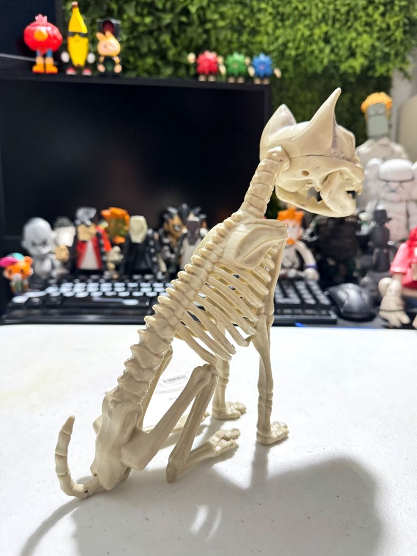 Skeleton Cat Toy Figure, Hobbies & Toys, Toys & Games on Carousell