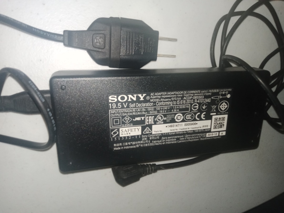 Sony AC Adapter 19.5V for Smart TV, Computers & Tech, Parts ...