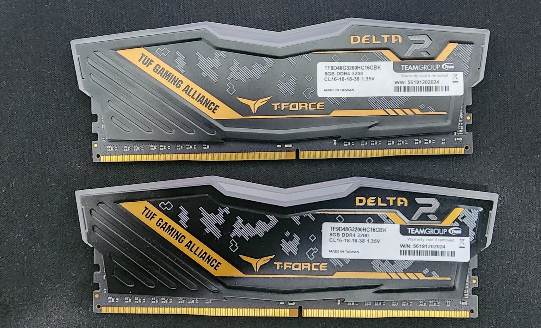 TFORCE DELTA RGB TUF GAMING 16GB DDR4 3200MHZ (2X8GB), Computers & Tech ...