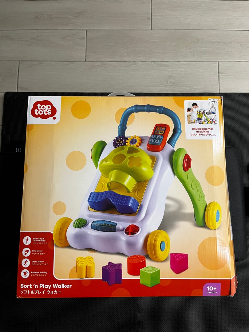 Top Tots Sort n Play Walker, Babies & Kids, Infant Playtime on Carousell