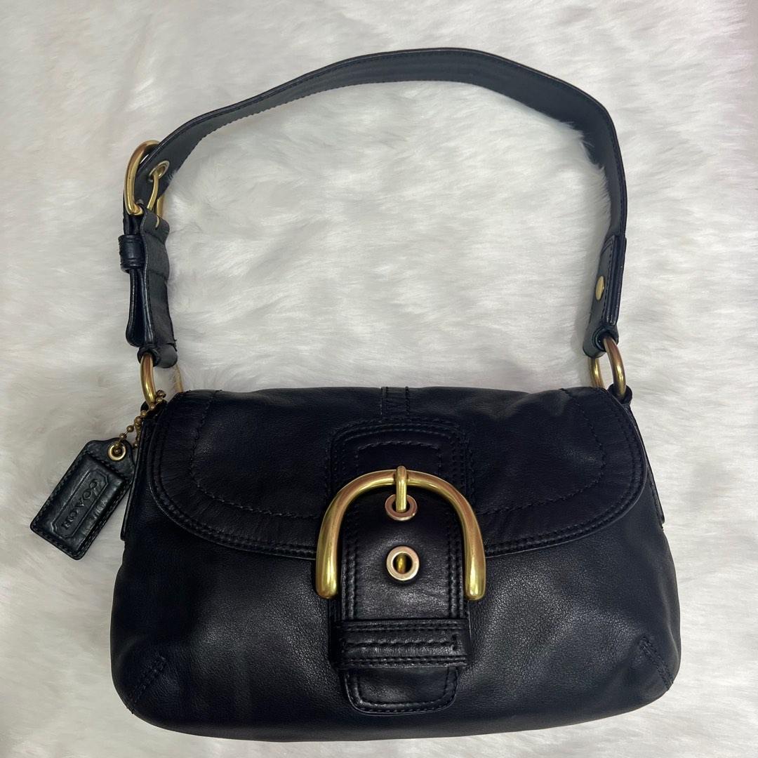 Vintage Coach Small Leather Bleecker, Luxury, Bags & Wallets on Carousell