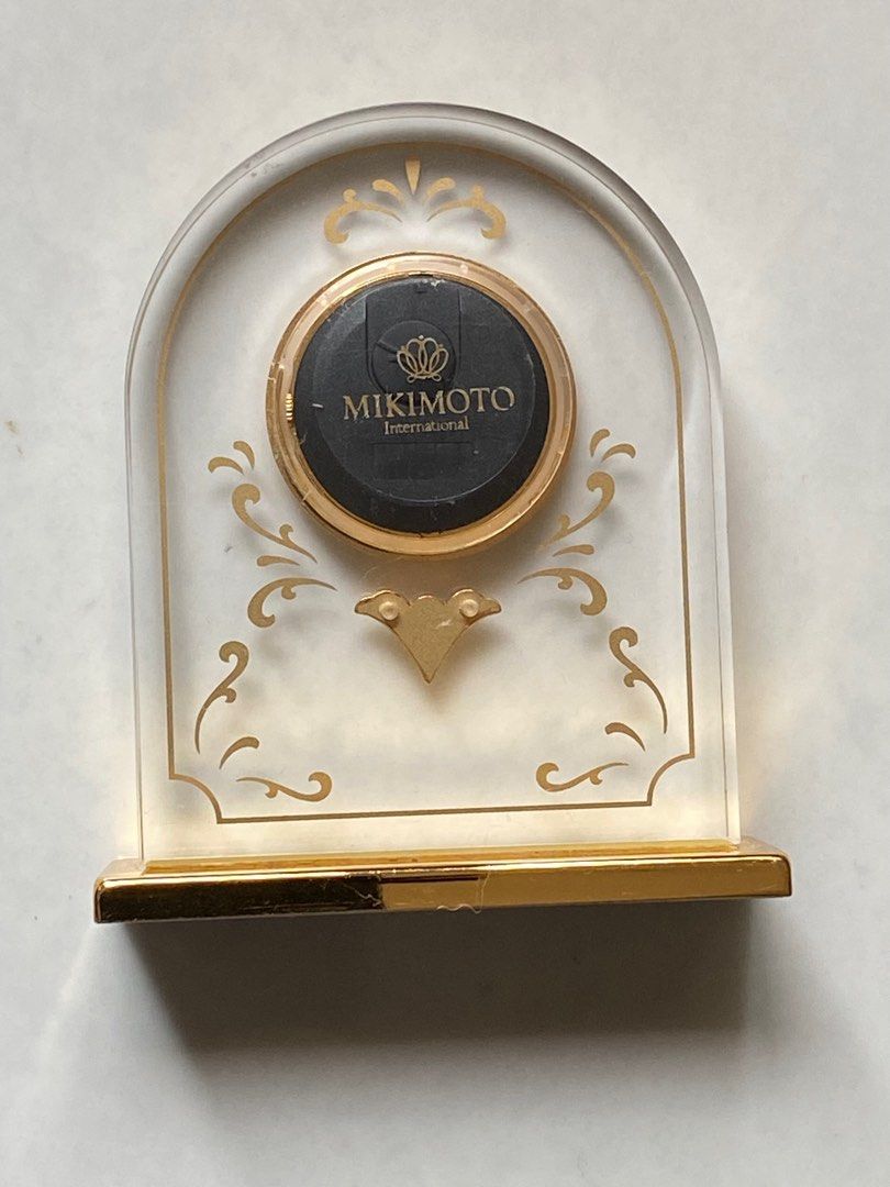 Vintage Japan Mikimoto Table Clock (Working), Furniture & Home Living ...