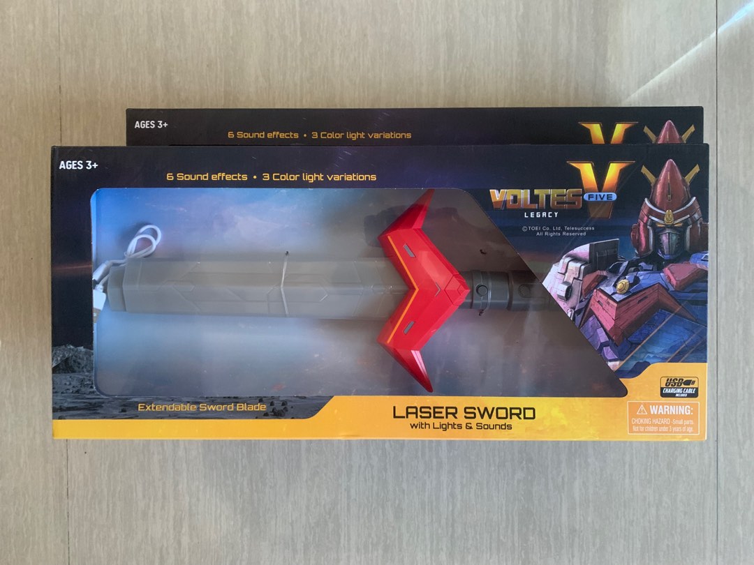 Voltes V Legacy Laser Sword w/ Lights & Sounds MISB, Hobbies & Toys ...
