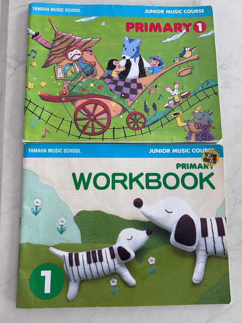 Yamaha JMC primary 1, 2, 3 & 4 textbook / workbook, Hobbies & Toys ...