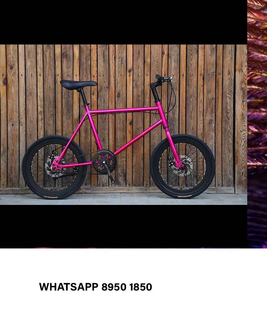 20 Inch 1 Speed MINI VELO [Pink] Bicycles Fixie Bike Lightweight Road ...