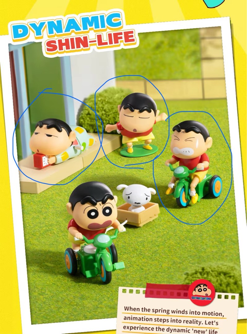 52TOYS BLIND BOX Crayon Shinchan Dynamic Shin Life, Hobbies & Toys, Toys & Games on Carousell