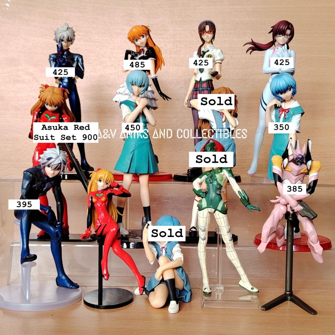 [ AUTHENTIC ] Evangelion Assorted Figures - Rei / Asuka / Mari / Nagisa ...