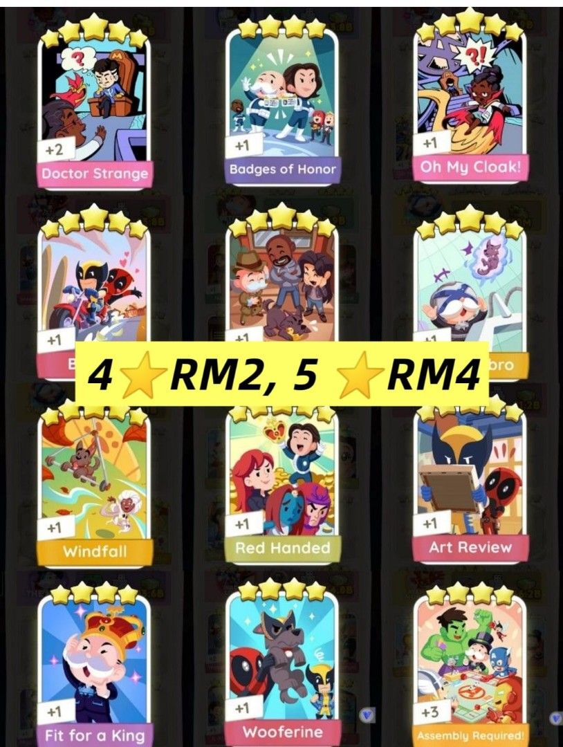 [ Cheapest ] Monopoly go stickers. Red Handed, Gotcha, Art Review ...