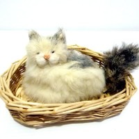 Boneka Kucing Realistic Detail Miniatur Binatang Model A, Bayi & Anak ...