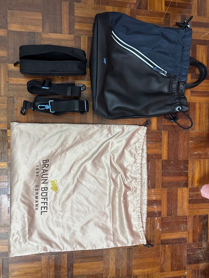 BRAUN BUFFEL DANNY MEN TOTE BAG NAVY BLACK, Luxury, Bags & Wallets on ...