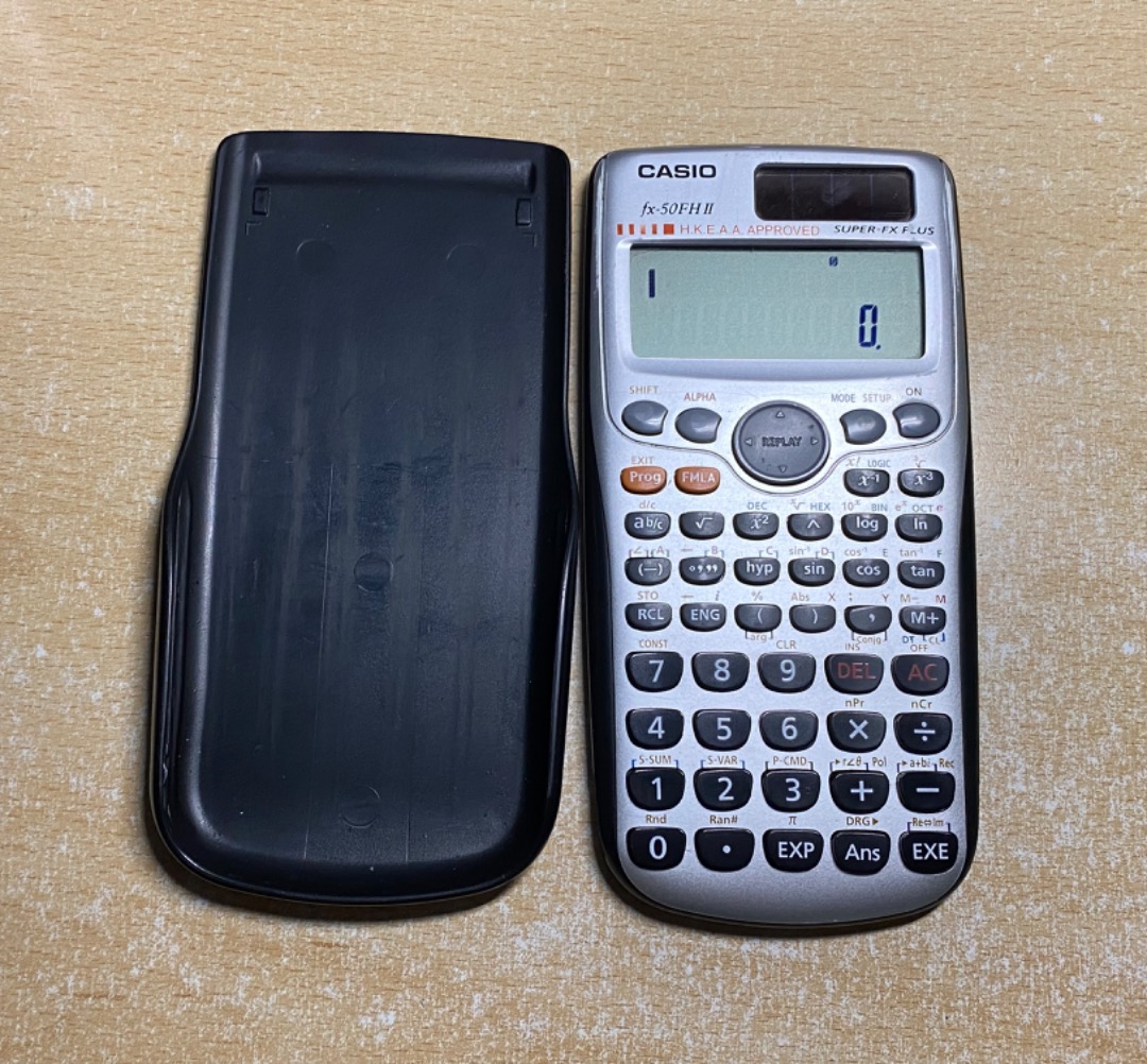 Casio fx-50FH II 計數機 calculator 卡西歐 計算機, 興趣及遊戲, 書本 & 文具, 書本及雜誌 - 補充練習 ...