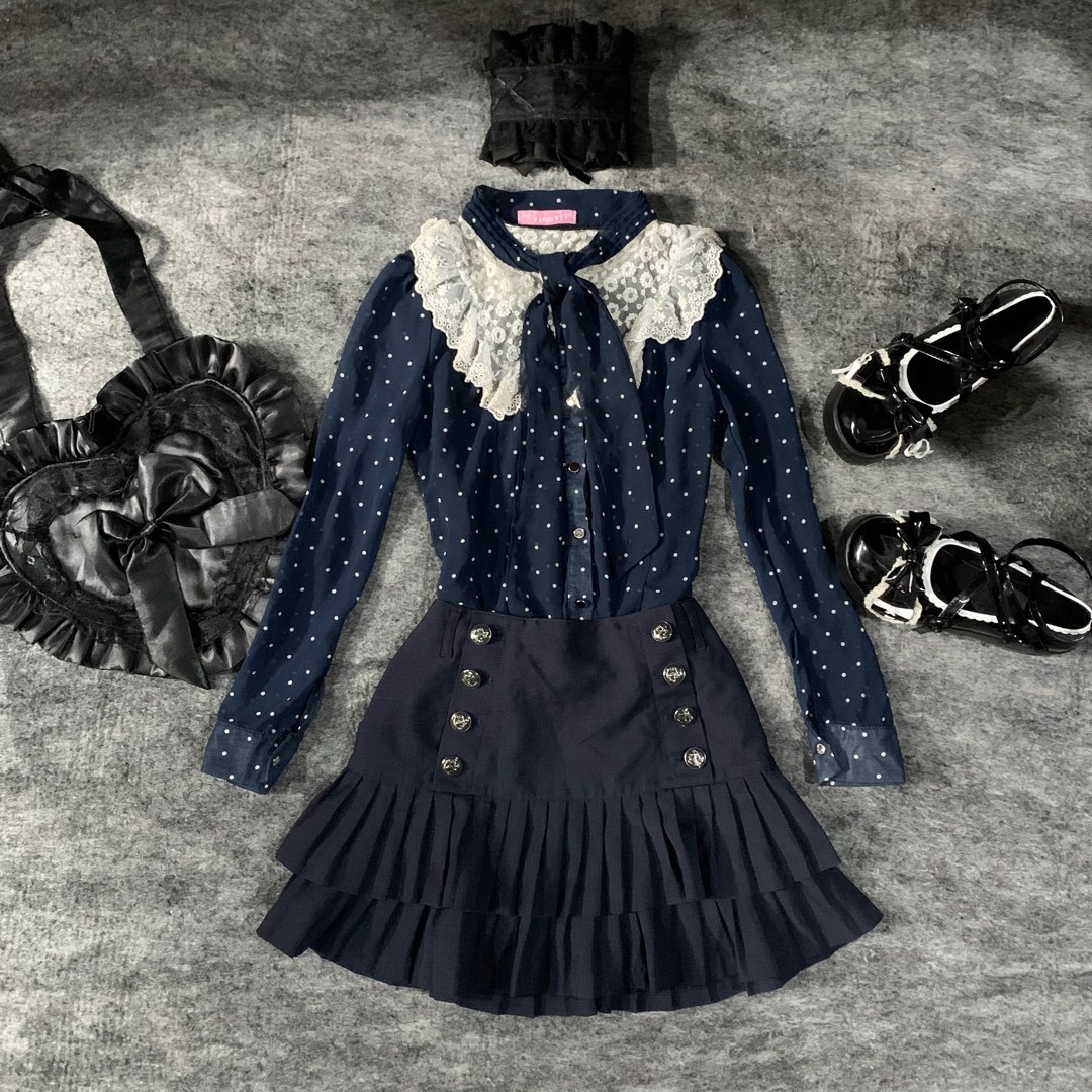 Casual Lolita set | Lace | Coquette | Korean, Women's Fashion, Dresses ...