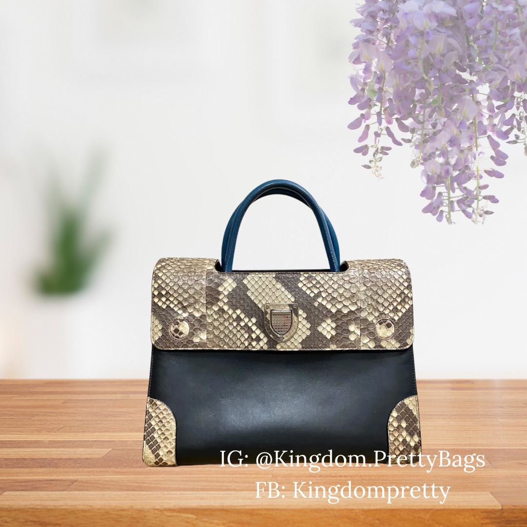 Christian Dior Diorever Snakeskin and Leather Tote Bag Pre-order ...