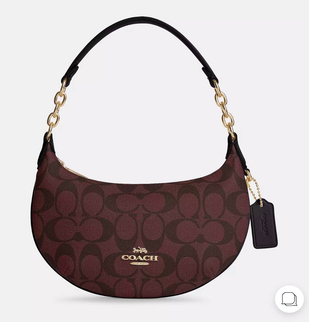 Coach Mini Payton in Signature Canvas - Ox Red, Luxury, Bags & Wallets ...