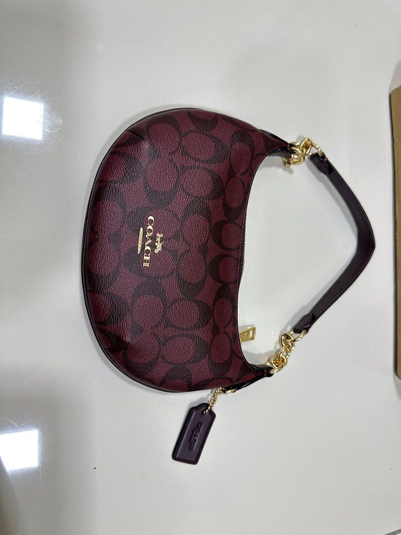 Coach Mini Payton in Signature Canvas - Ox Red, Luxury, Bags & Wallets ...