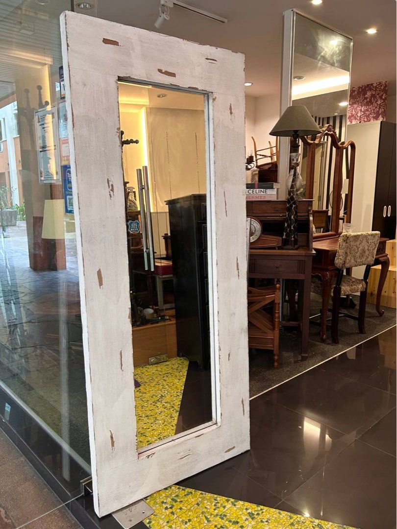 COASTAL /Farm house RUSTIC Tall MIRROR HUGE & FULL length mirror ...