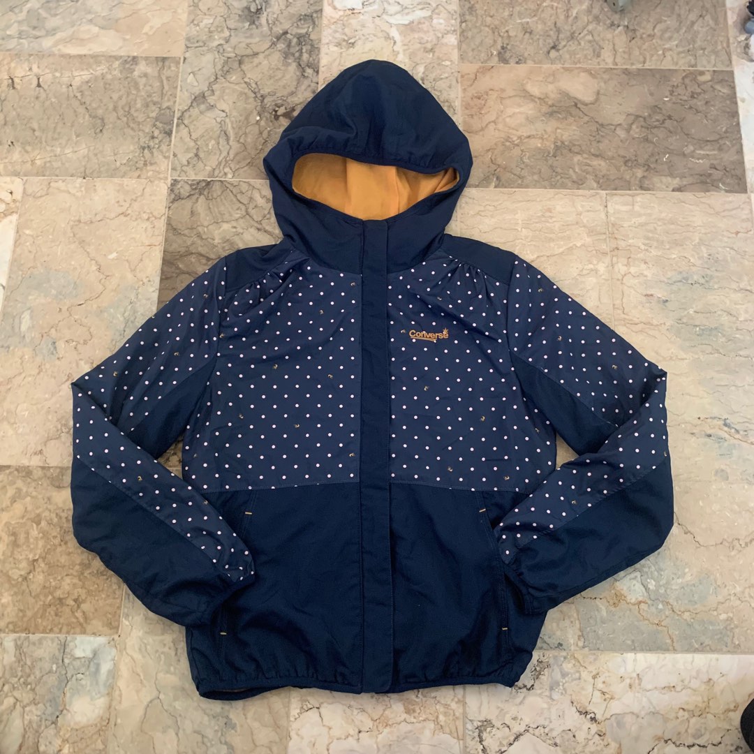 Converse Hooded Jacket / Windbreaker, Women's Fashion, Coats, Jackets ...