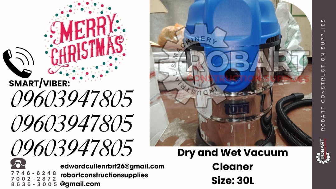 Dry and Wet Vacuum Cleaner Model: T-VC30A Size: 30L, Commercial ...