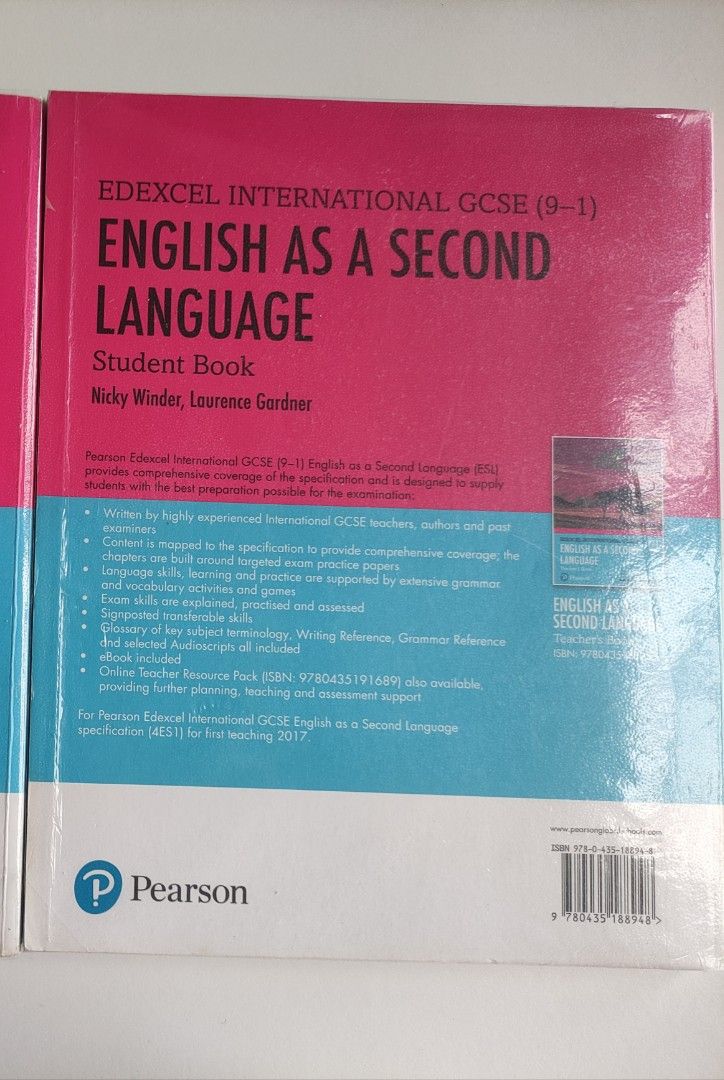 Edexcel igcse english as second language, 興趣及遊戲, 書本 & 文具, 教科書 - Carousell