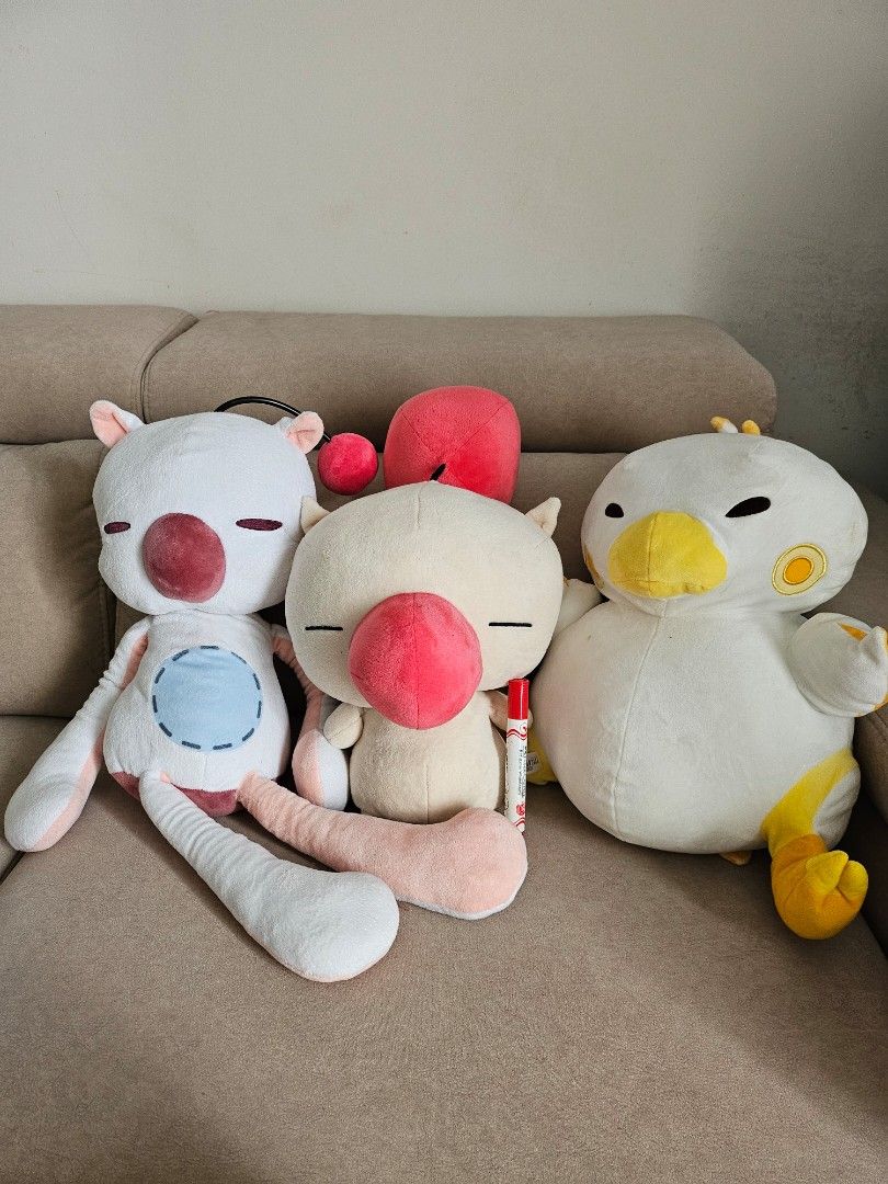 Final Fantasy Moogle & Fat Chocobo, Hobbies & Toys, Toys & Games on ...