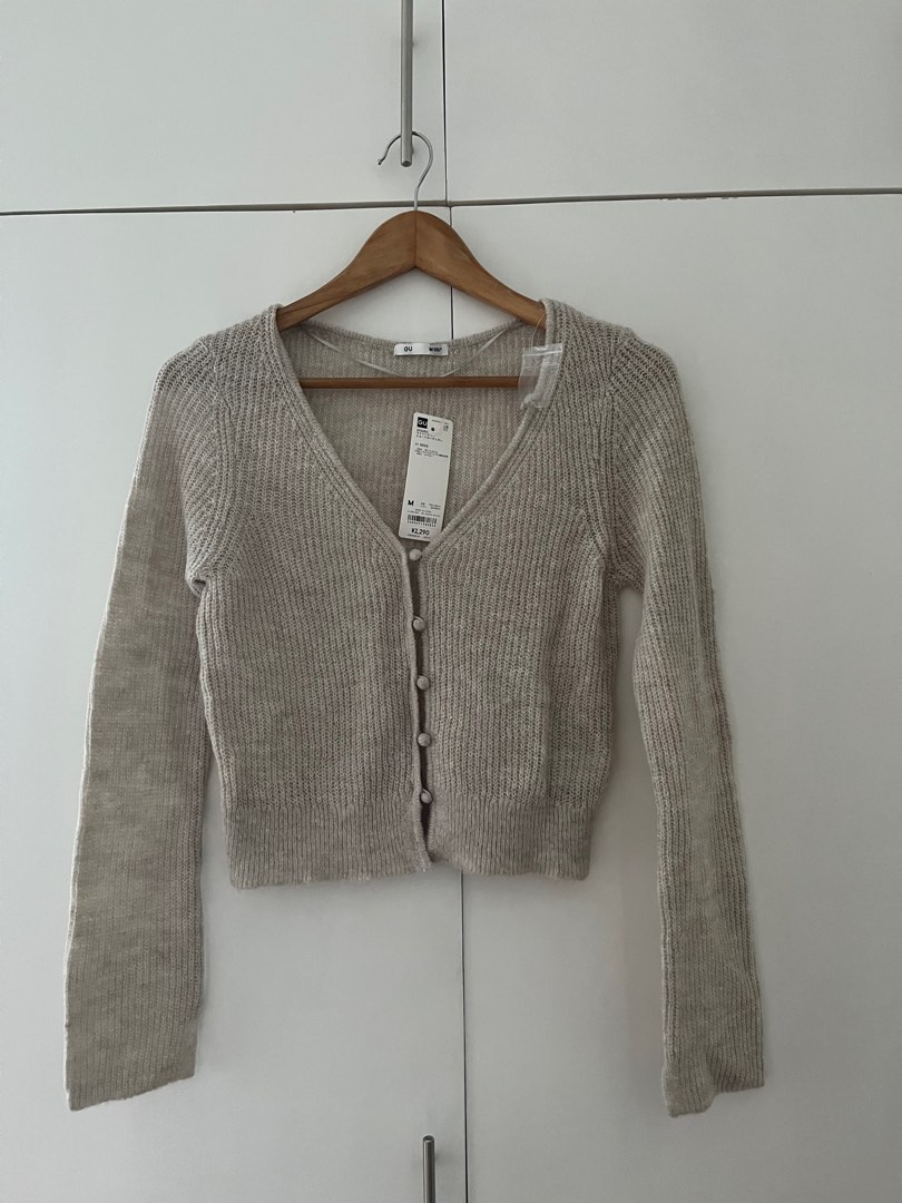 GU knit cardigan, Women's Fashion, Coats, Jackets and Outerwear on ...