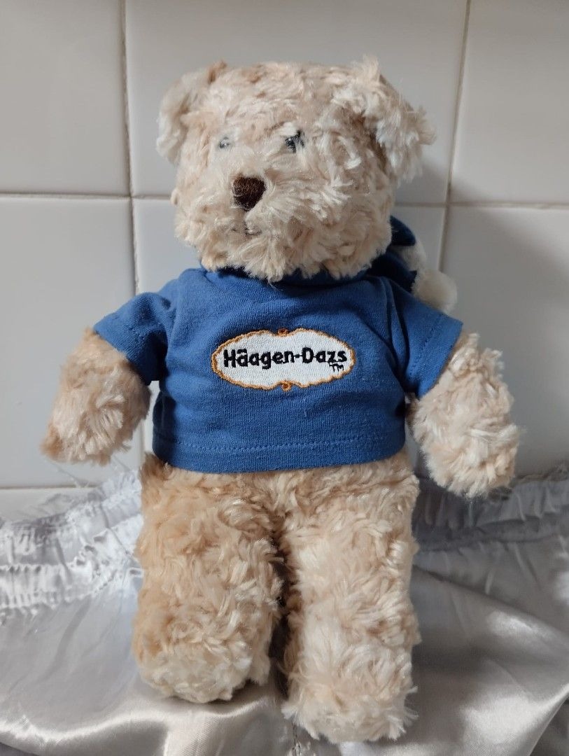 Haagen Dazs Teddy House Bear Stuffed Soft Plush Toy Valentine, Hobbies ...