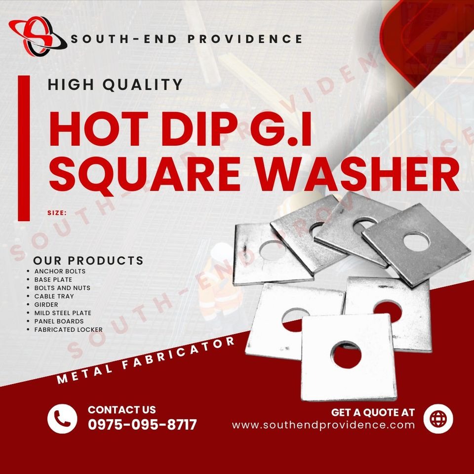 Hot Dip Galvanized Square Plate | Square Washer Plate, Commercial ...