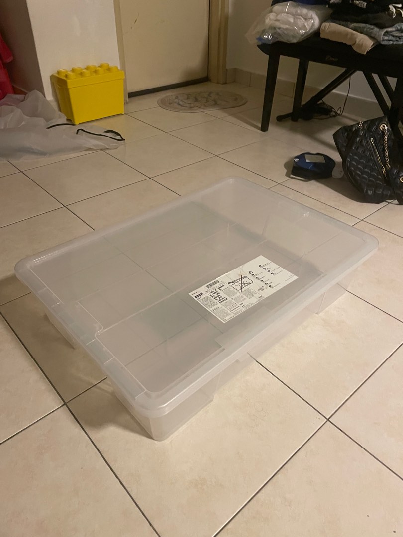 IKEA Transparent Box with Lid (SAMLA), Furniture & Home Living, Home ...