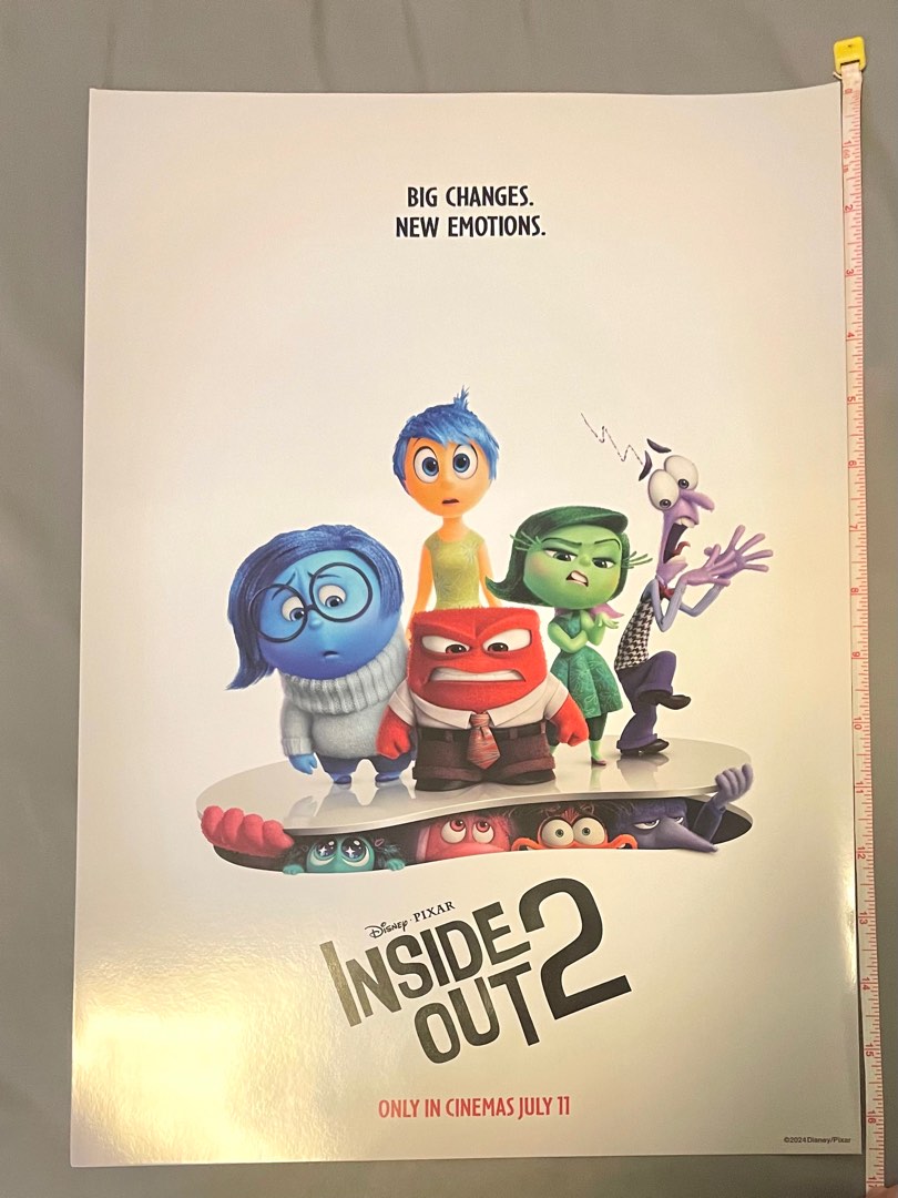 Pixar's Inside Out 2 official movie poster [Avail by Dec 24], Hobbies ...
