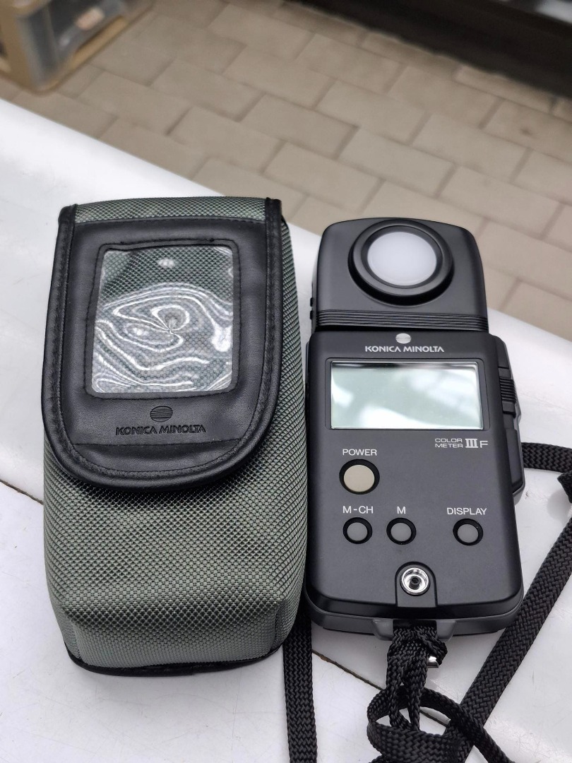 KONICA MINOLTA COLOR METER IIIF LIKE NEW SEKONIC FLASHMATE L-308S 95% ...