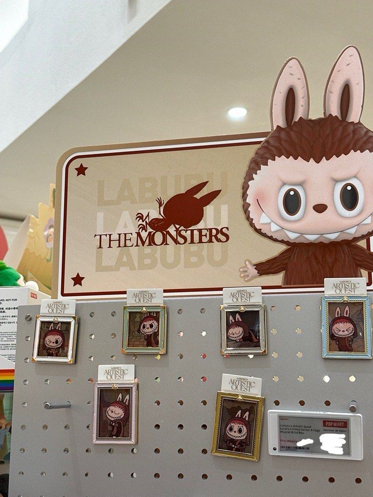 LABUBU Louvre museum exclusive fridge magnet, Hobbies & Toys, Toys ...