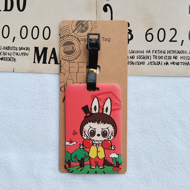 Labubu Luggage Tag, Hobbies & Toys, Travel, Travel Essentials ...