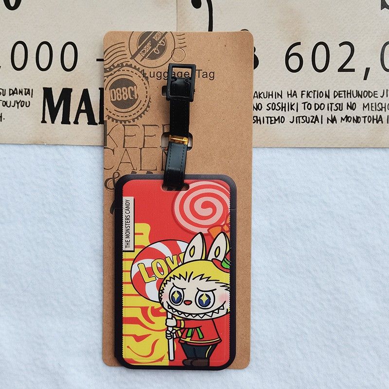 Labubu Luggage Tag, Hobbies & Toys, Travel, Travel Essentials ...