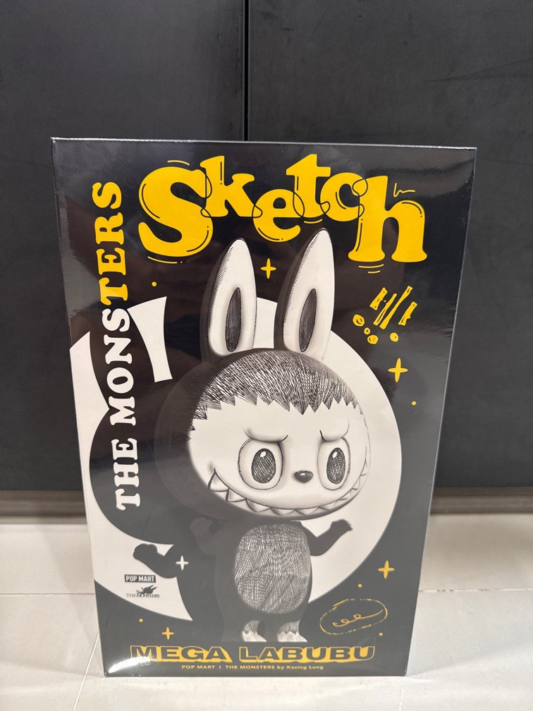 Labubu Sketch 400% (with pop mart receipt), Hobbies & Toys, Toys ...