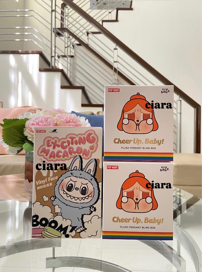 Labubu V1 (Tasty Macarons) & Crybaby Cheer Up, Baby!, Hobbies & Toys ...