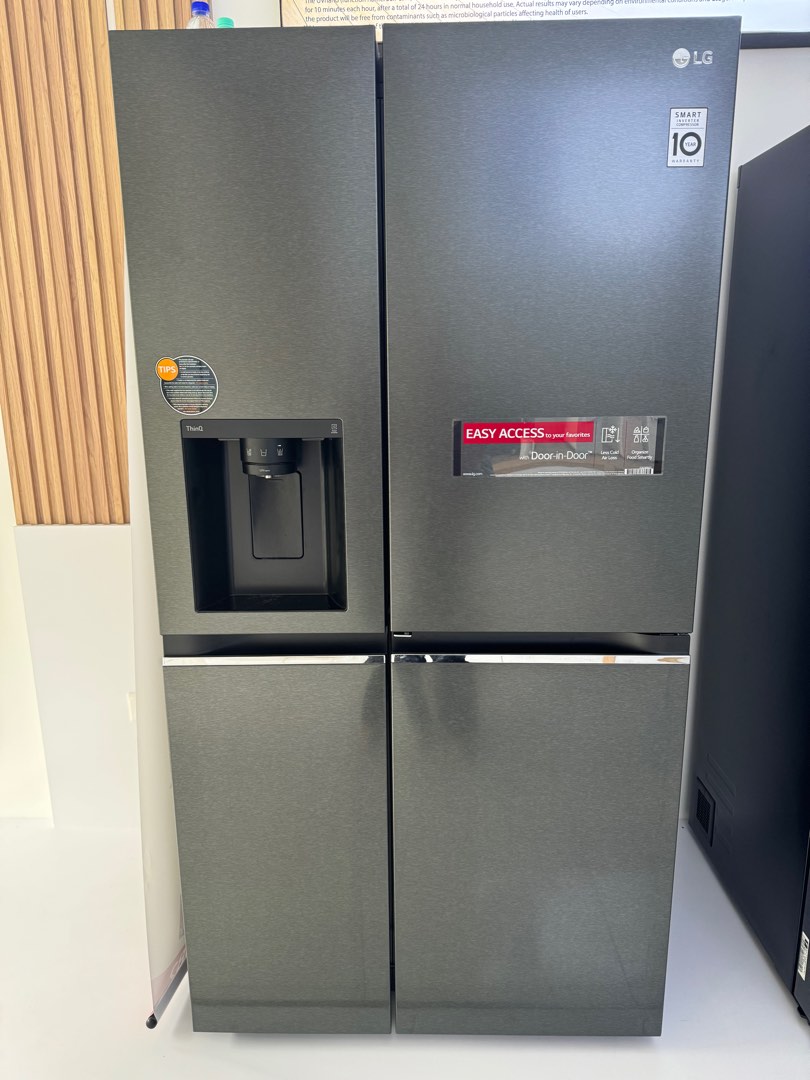 LG SIDE BY SIDE FRIDGE WITH WATER & ICE DISPENSER, TV & Home Appliances ...