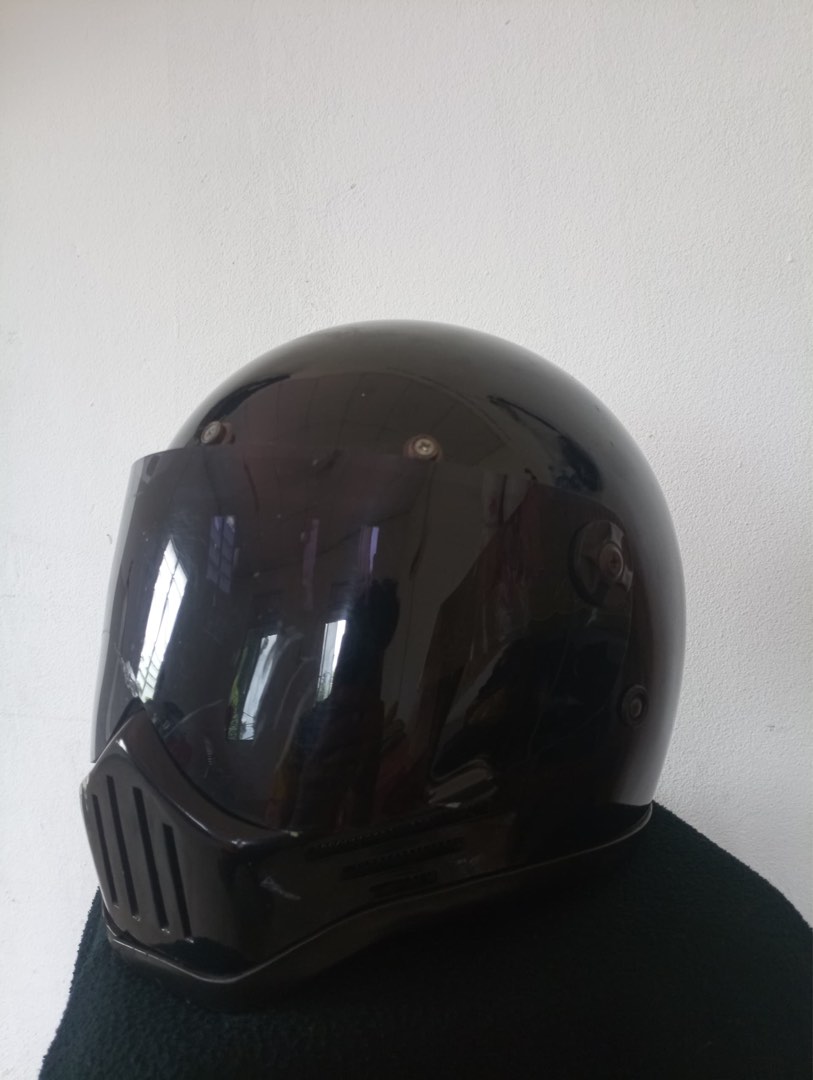 M30 RETRO Classic FULL FACE CUSTOM Helmet Fiber, Motorbikes on Carousell