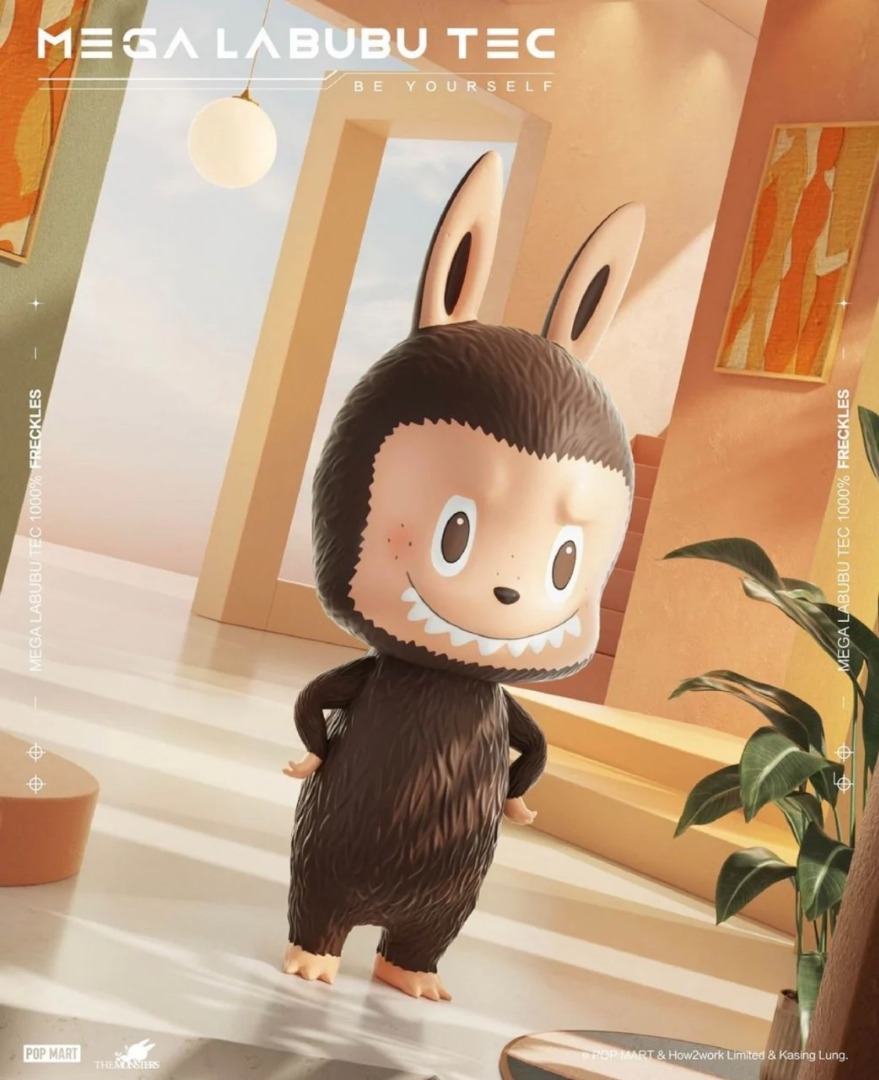 Mega Labubu 1000% TEC by Popmart, 興趣及遊戲, 玩具 & 遊戲類 - Carousell