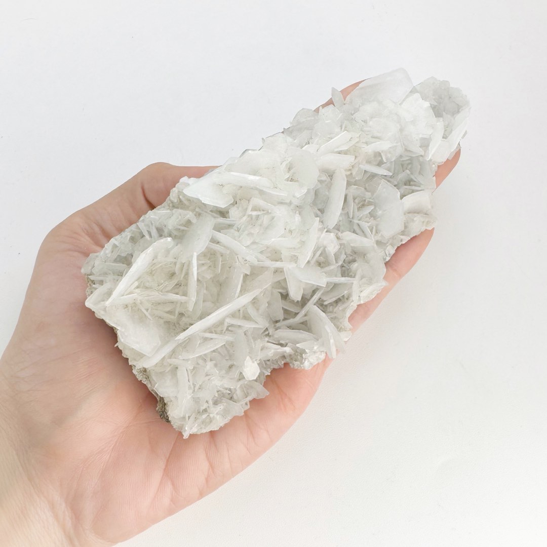 Natural Angel Wings Calcite Crystal Cluster, Furniture & Home Living ...