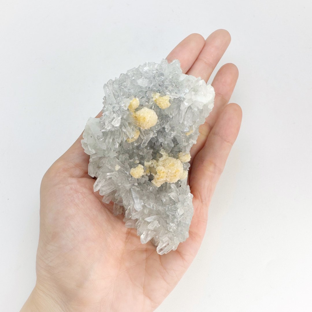 Natural Quartz Crystal in Calcite Matrix, Furniture & Home Living, Home ...